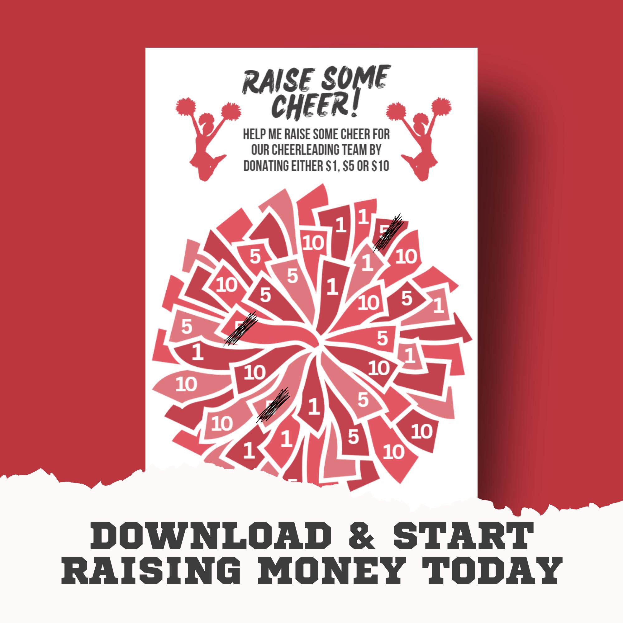 Printable Cheerleading Fundraiser Sheet | PDF Digital Download - Etsy