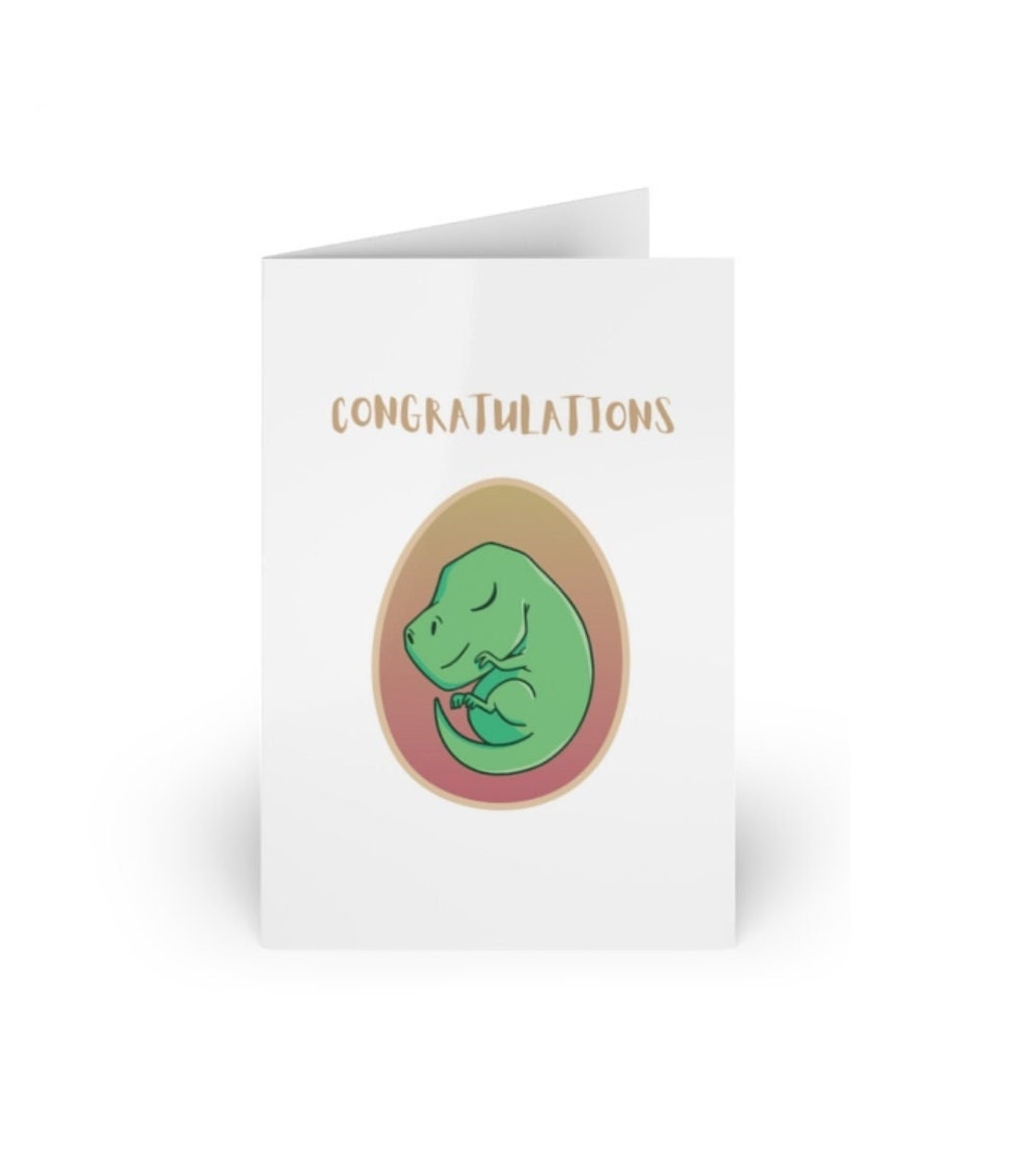 Congratulations Dinosaur Pregnancy Card *digital Download* - Etsy