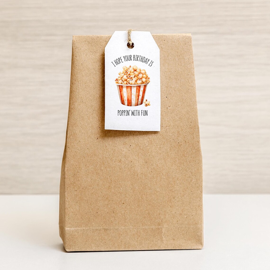 Printable Gift Tag | I Hope Your Birthday is Poppin' Wit Fun | Digital ...