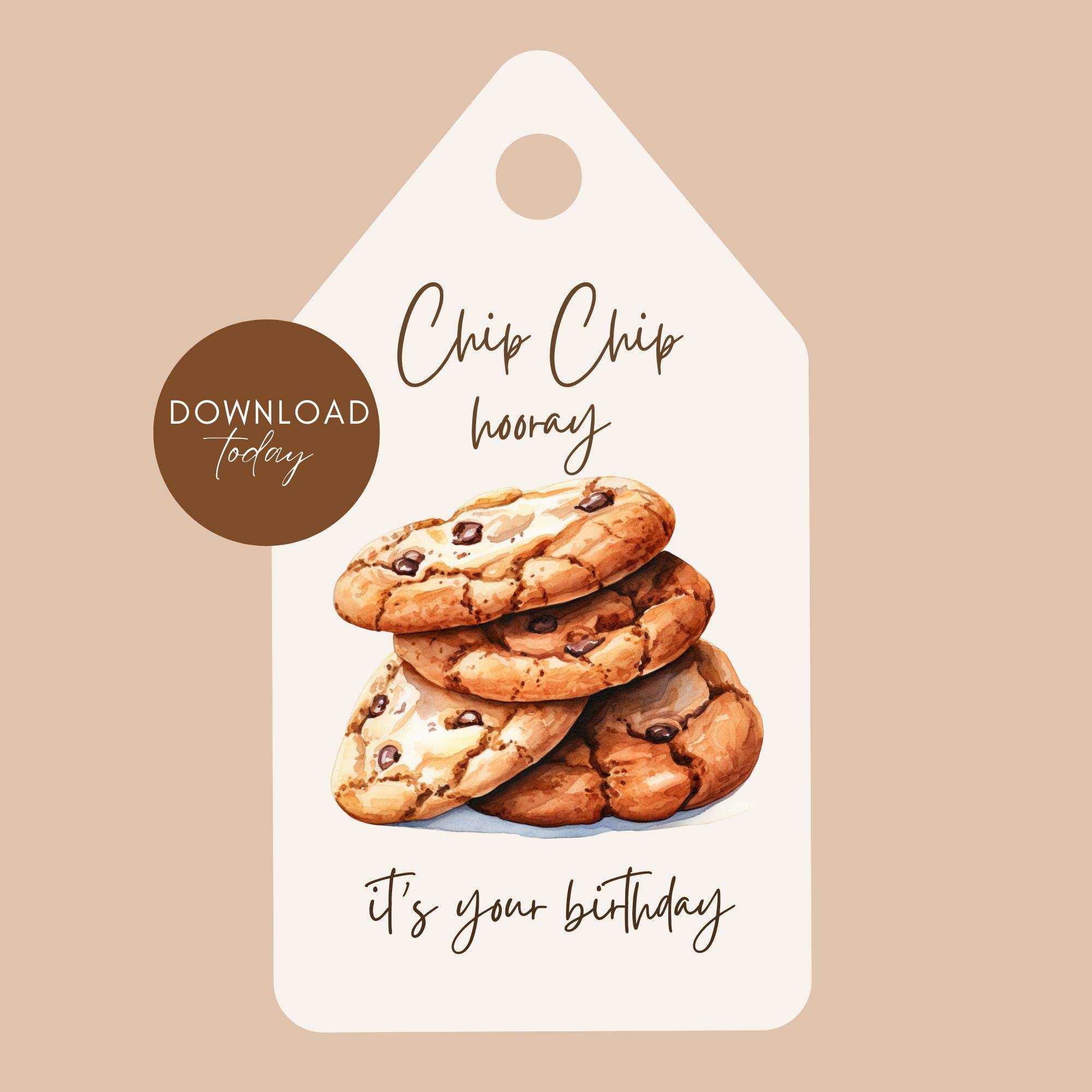 Printable Gift Tag | Cookie Gift Tag | Chip Chip Hooray Gift Tag ...