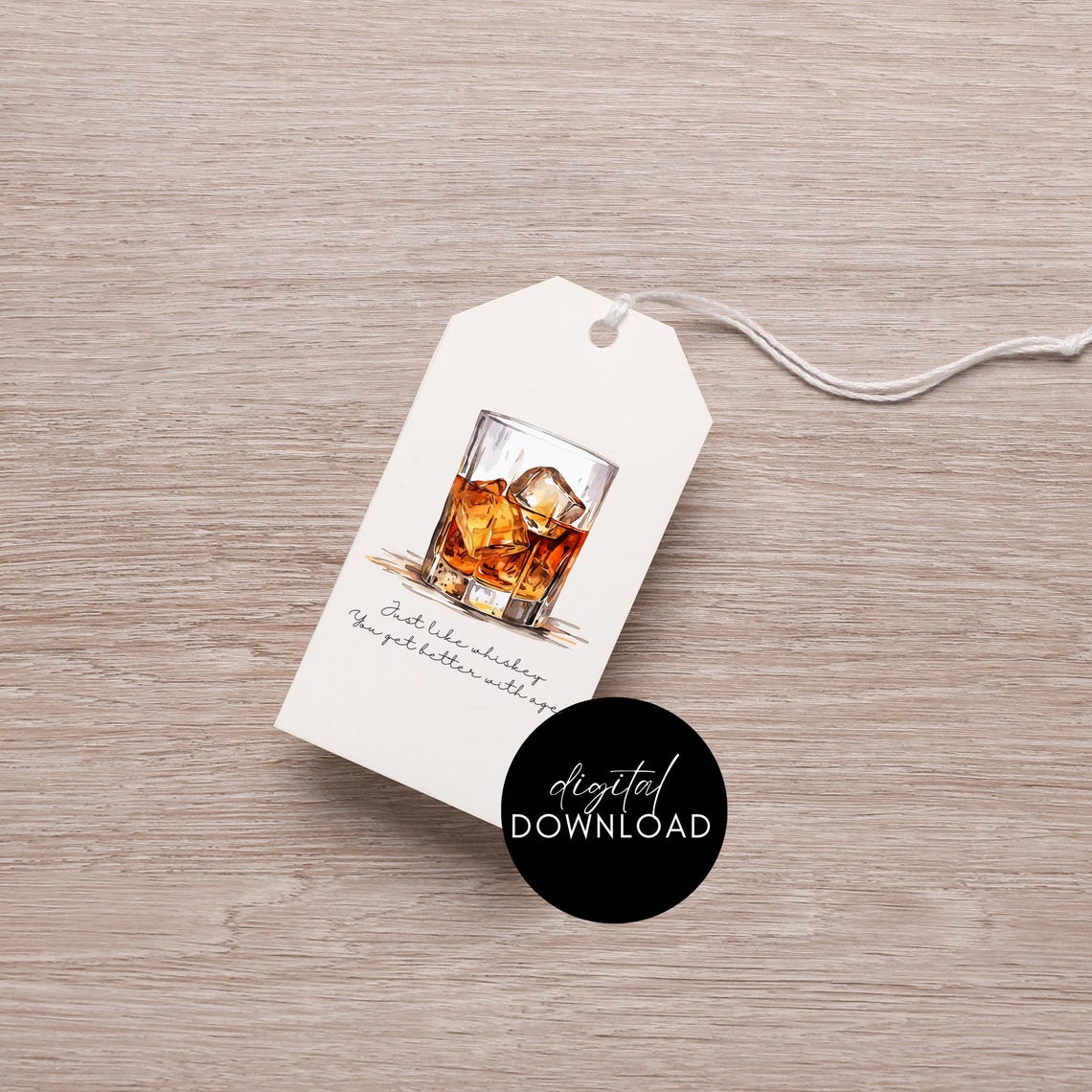 3 X Printable Gift Tags | Whiskey Themed Gift Tags | Digital Download ...