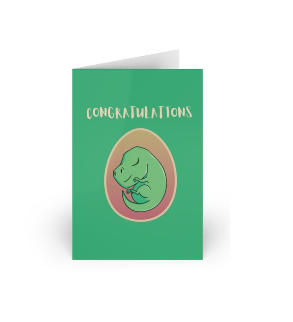 Congratulations Dinosaur Pregnancy Card *digital Download* - Etsy