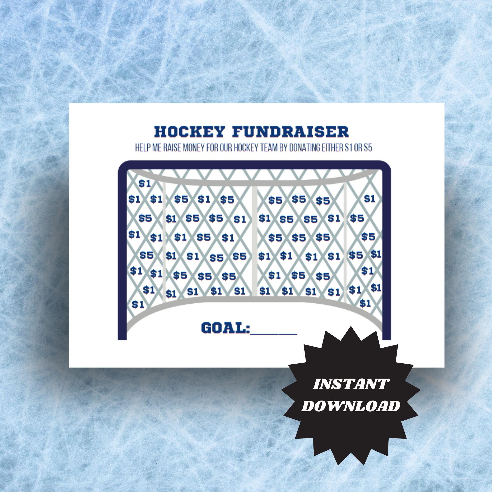 Printable Hockey Fundraiser Sheet | Raise Money for Your Ice Hockey ...