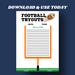 Printable Football Tryouts Sign up Sheet | PDF Digital Download - Etsy