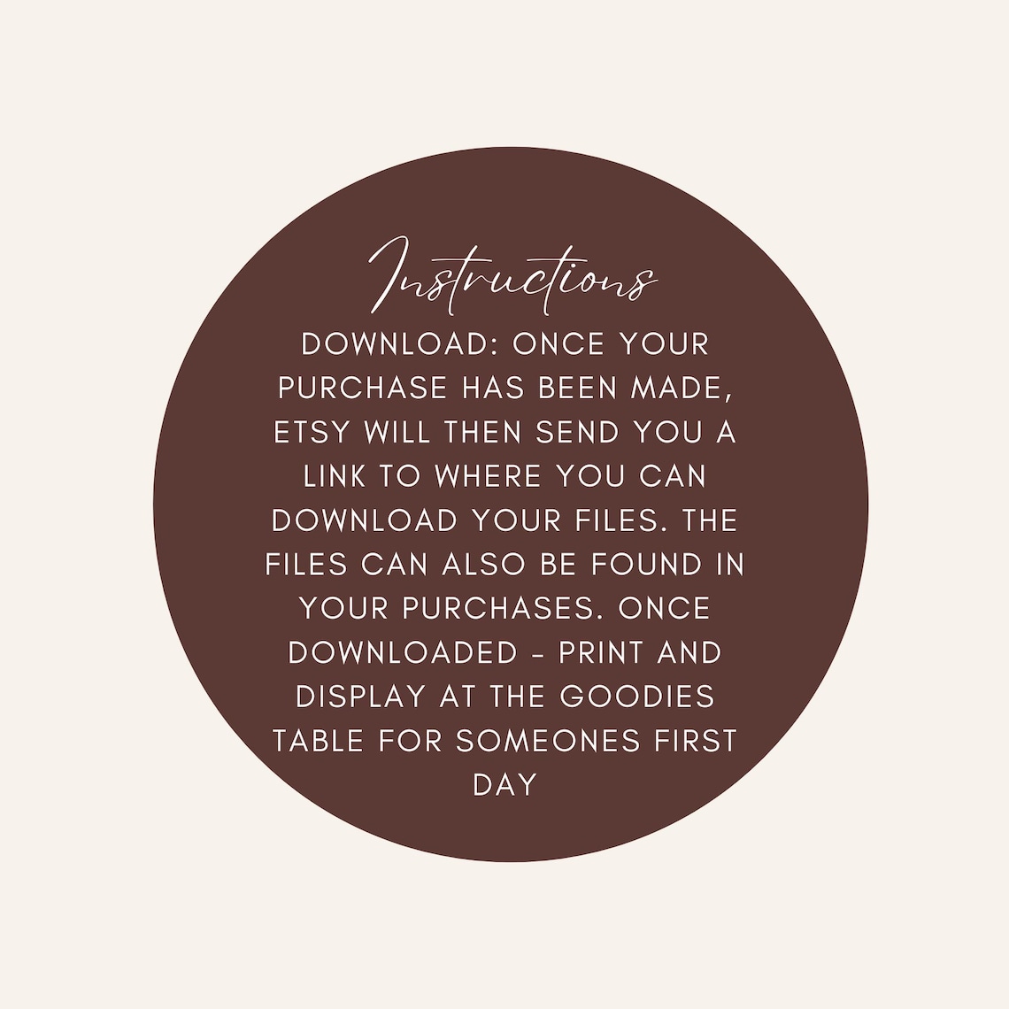 Printable Dessert Table Sign | Printable Birthday Sign | Chip Chip ...