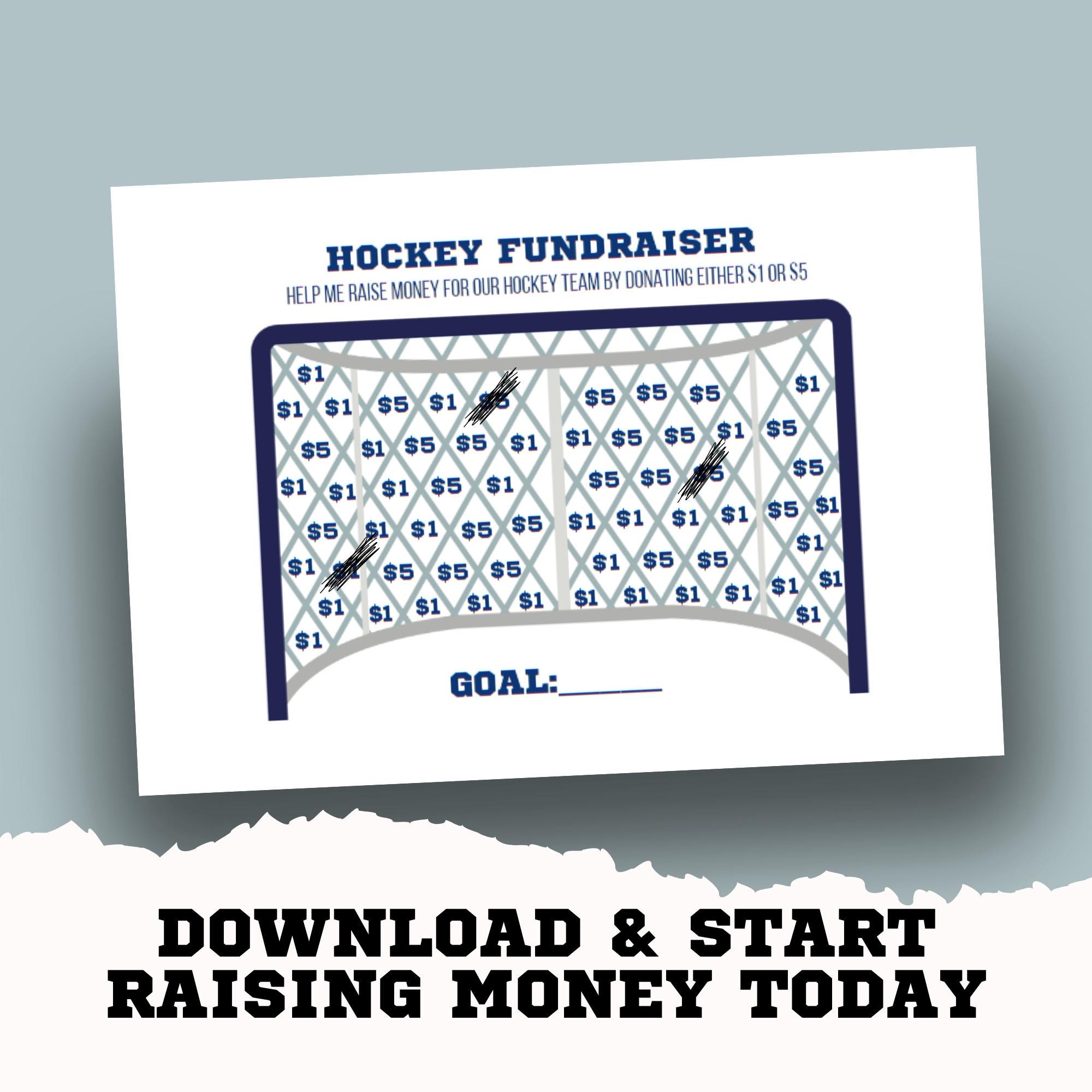 Printable Hockey Fundraiser Sheet | Raise Money for Your Ice Hockey ...