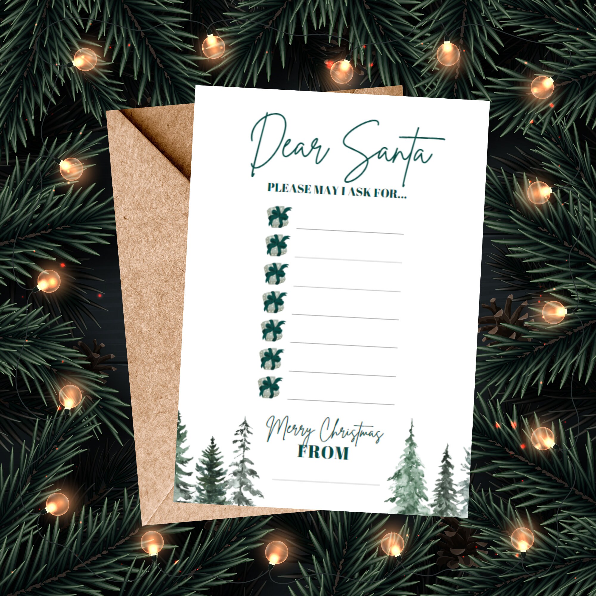 Printable Christmas Wish List for Gift Ideas | Christmas Gift List for ...