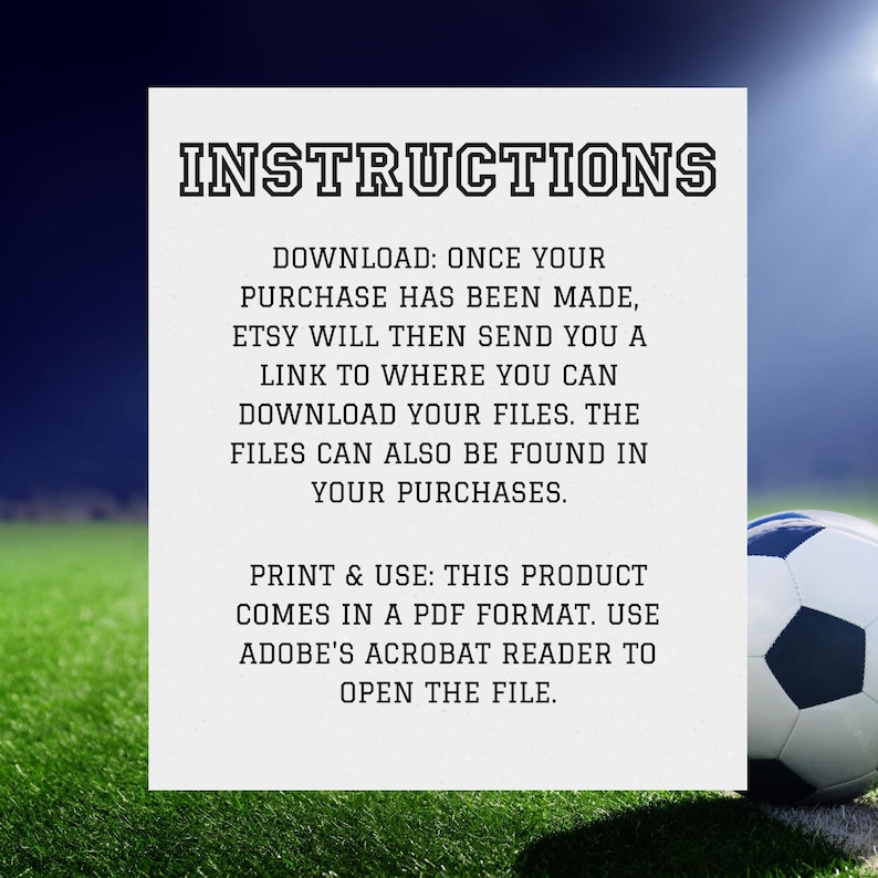 Printable Football Fundraiser Sheet | Printable Soccer Fundraiser Sheet ...