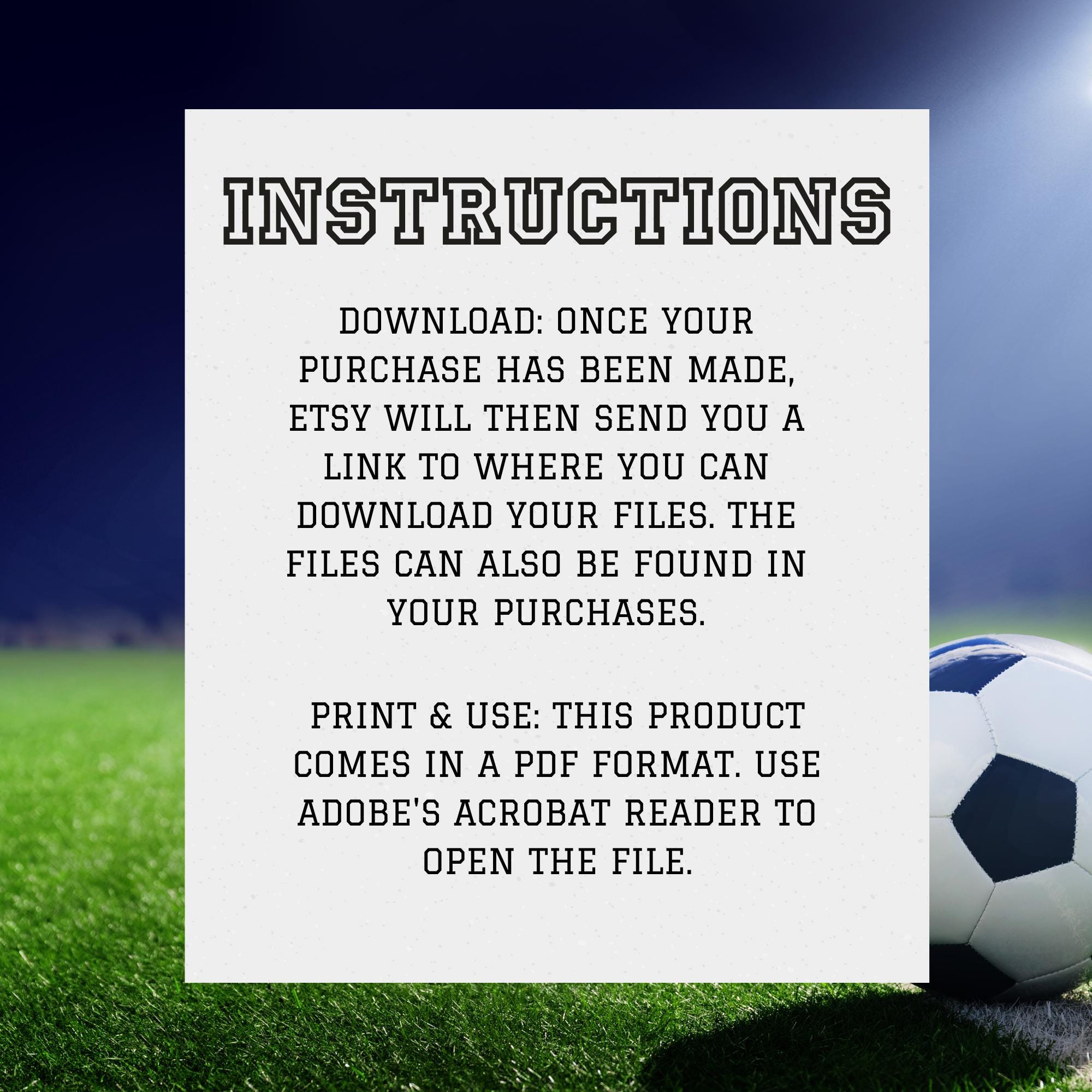 Printable Football Fundraiser Sheet | Printable Soccer Fundraiser Sheet ...