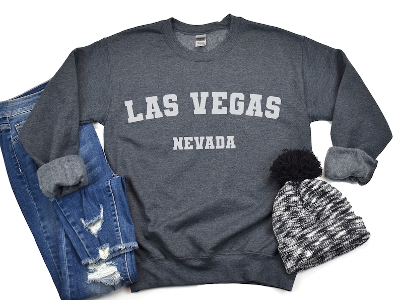 Las Vegas Sweatshirt | Soft Cozy Las Vegas Nevada Sweatshirt Crewneck ...
