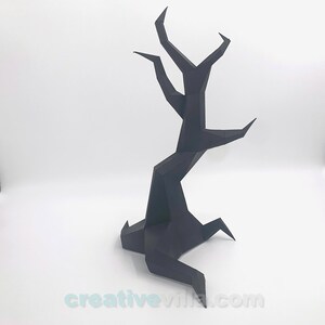 Spooky Tree Low Poly Paper Model Template - Etsy