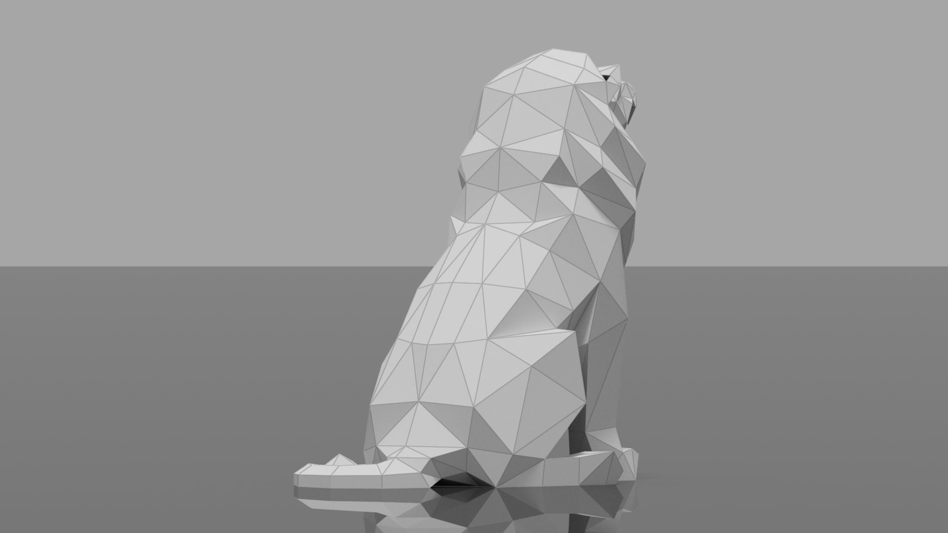 Roaring Lion DIY Low Poly Paper Model Template - Etsy