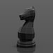 Giant Chess Piece - Knight DIY Low Poly Paper Model Template - Etsy