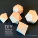 Multi Sided 3D Shapes - Dice - Collection DIY Low Poly Paper Model ...