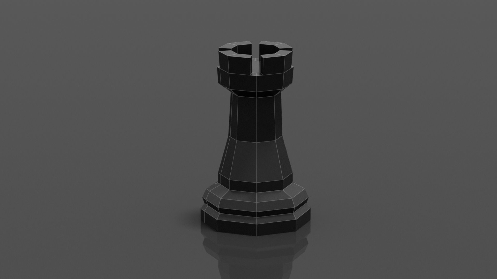 Giant Chess Piece Rook DIY Low Poly Paper Model Template - Etsy