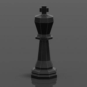 Giant Chess Piece - King DIY Low Poly Paper Model Template - Etsy