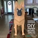 German Shepherd Dog - DIY Low Poly Paper Model Template, Paper Craft - Etsy