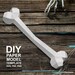 Large Bone Low Poly Paper Model Template, Paper Craft, Halloween - Etsy