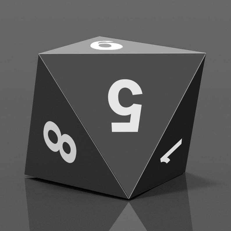 Multi Sided 3D Shapes Dice Collection DIY Low Poly Paper - Etsy