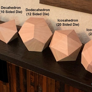 Multi Sided 3D Shapes - Dice - Collection DIY Low Poly Paper Model ...