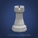Giant Chess Piece - Rook DIY Low Poly Paper Model Template - Etsy