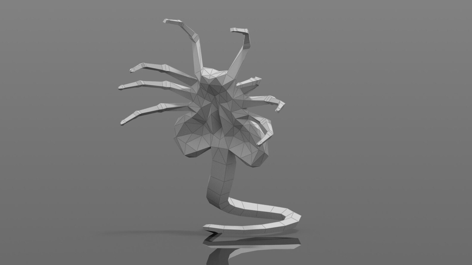Face Hugger DIY Low Poly Paper Model Template - Etsy