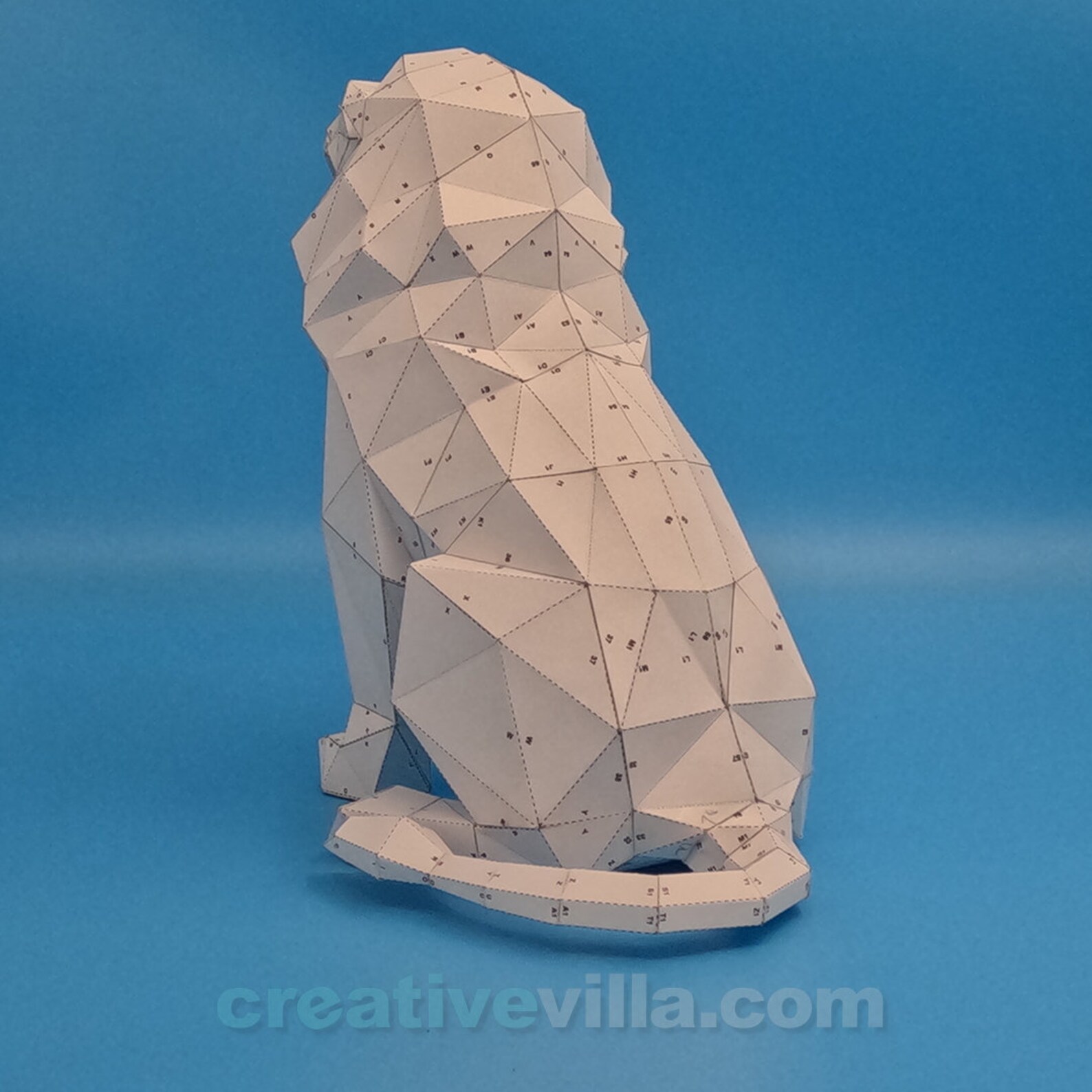 Roaring Lion DIY Low Poly Paper Model Template - Etsy