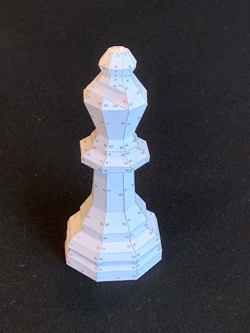 Giant Chess Set Bundle DIY Low Poly Paper Model Template - Etsy
