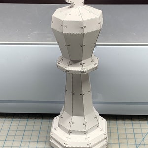Giant Chess Piece - King DIY Low Poly Paper Model Template - Etsy