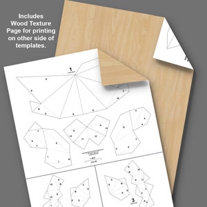 Multi Sided 3D Shapes - Dice - Collection DIY Low Poly Paper Model ...