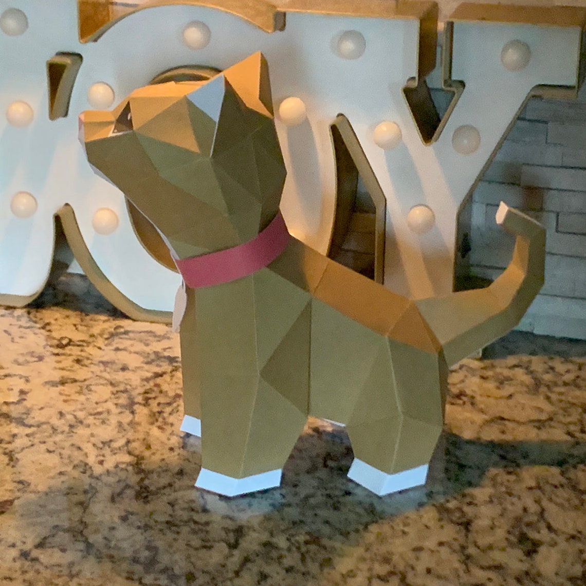 Villa Buddies - Kitten - DIY Low Poly Paper Model Template, Paper Craft ...