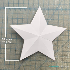 Three Star Collection #1 - DIY Low Poly Paper Model Template, Paper ...