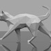Walking Cat Model Low Poly Paper Model Template Halloween - Etsy