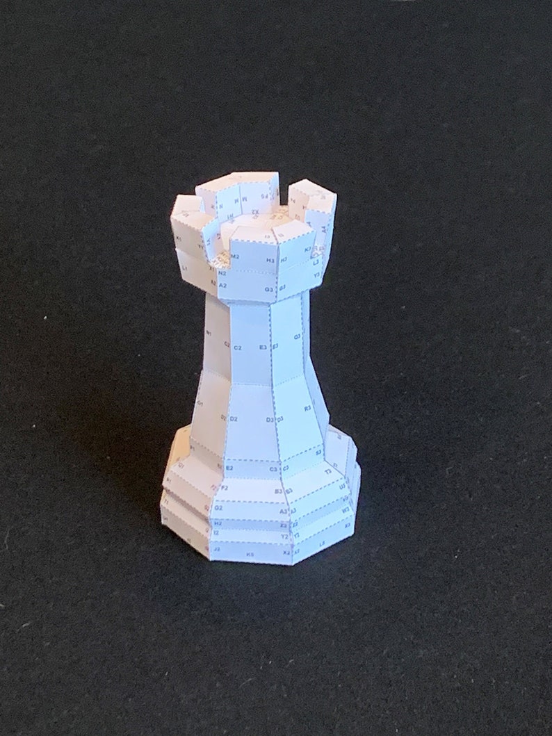 Giant Chess Set Bundle DIY Low Poly Paper Model Template - Etsy