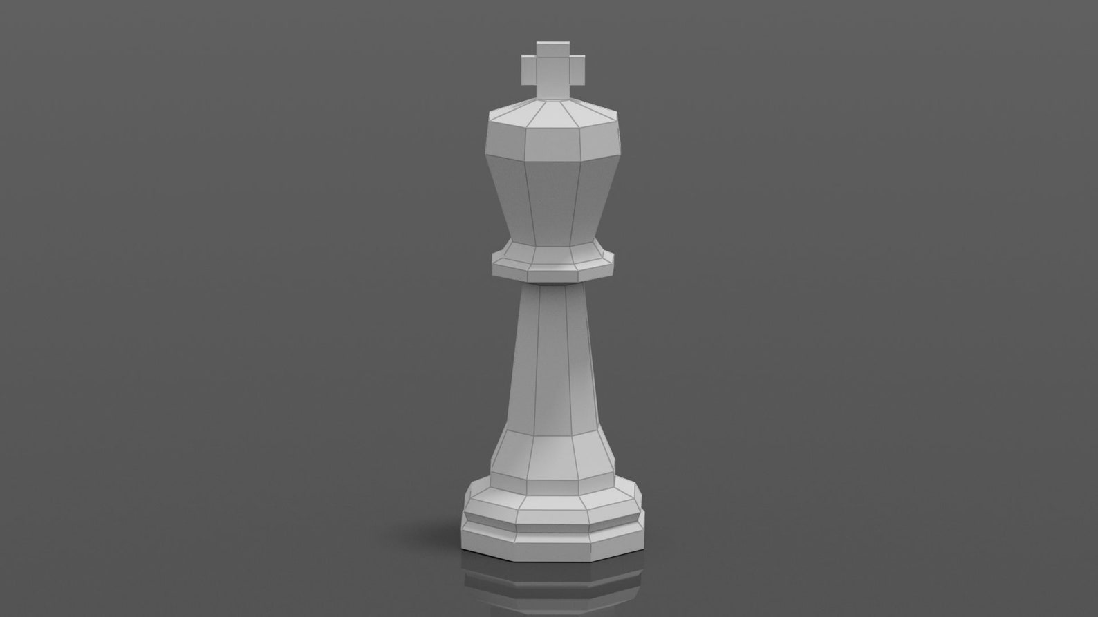 Giant Chess Piece King DIY Low Poly Paper Model Template - Etsy