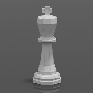 Giant Chess Piece - King DIY Low Poly Paper Model Template - Etsy