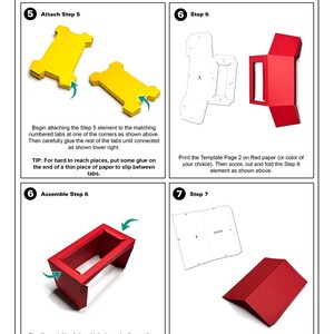 Mini Treasure Chest #2 - DIY Polygonal Paper Art Model Template, Paper ...