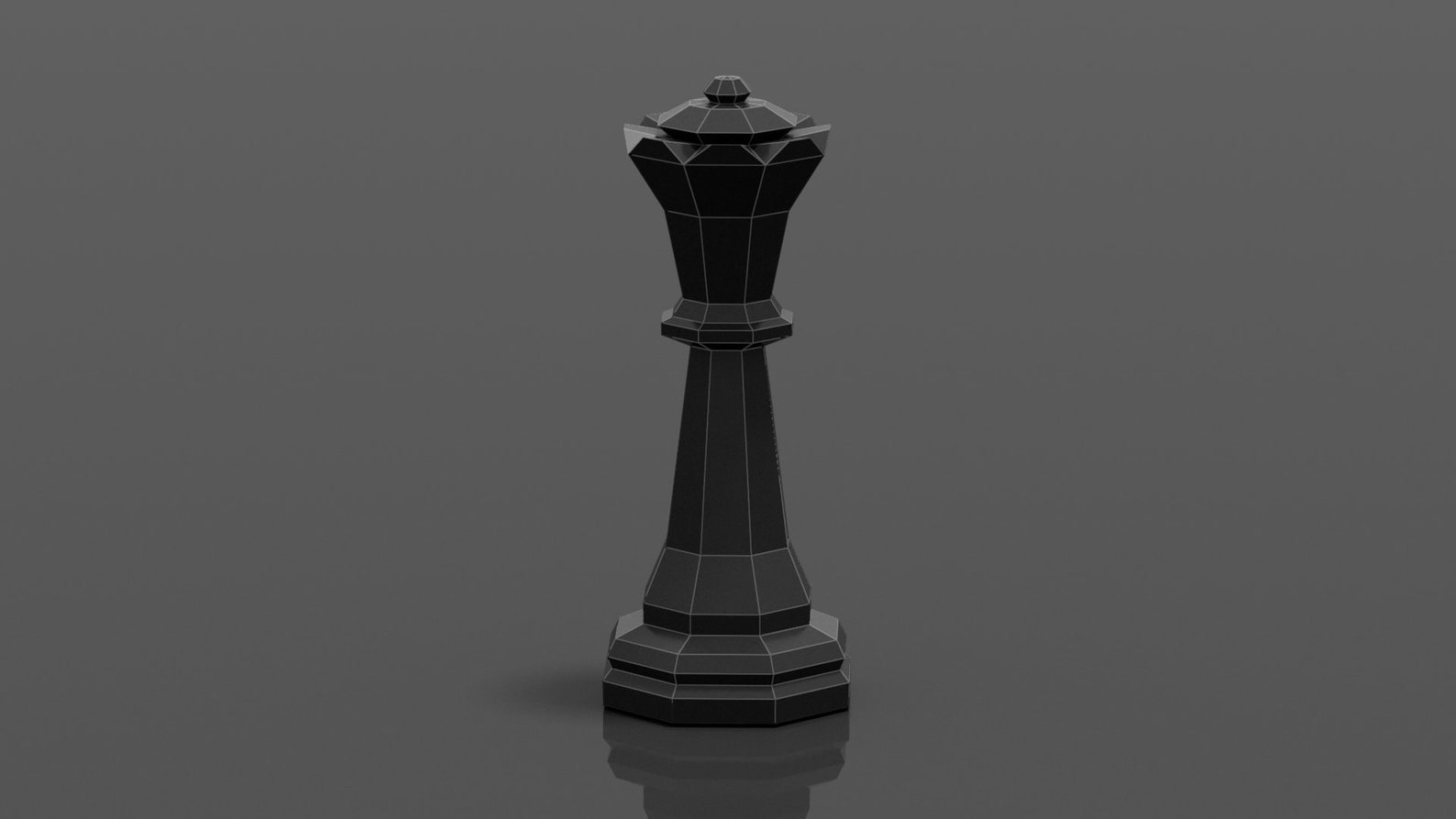 Giant Chess Piece Queen DIY Low Poly Paper Model Template - Etsy