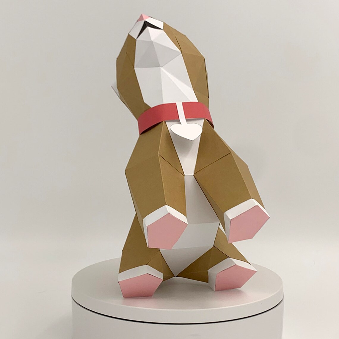 Villa Buddies - Kitten - DIY Low Poly Paper Model Template, Paper Craft ...