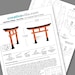 Japanese Village - Torii Gate - DIY Polygonal Paper Art Model Template ...