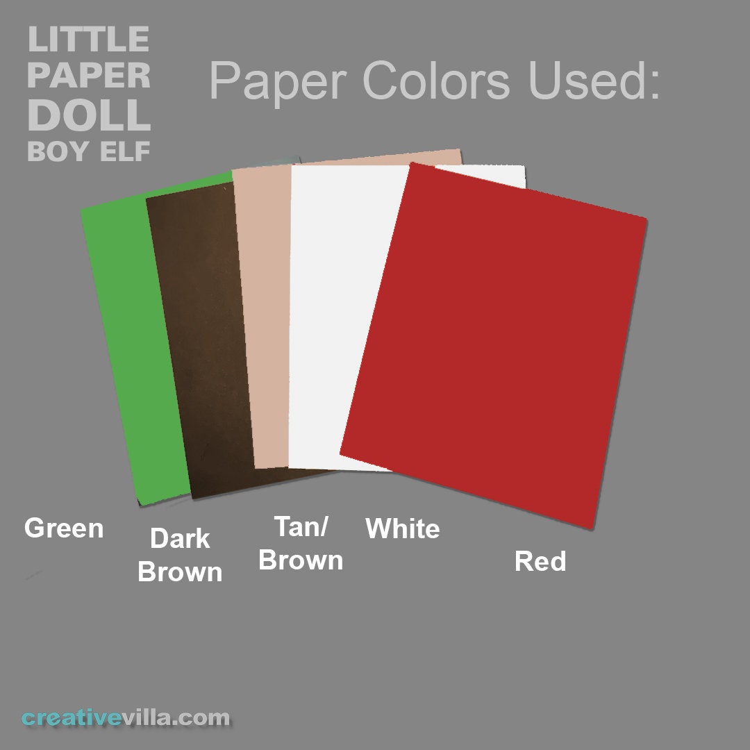 DIY Paper Elf Model: Low Poly Papercraft Template (digital Download) - Etsy