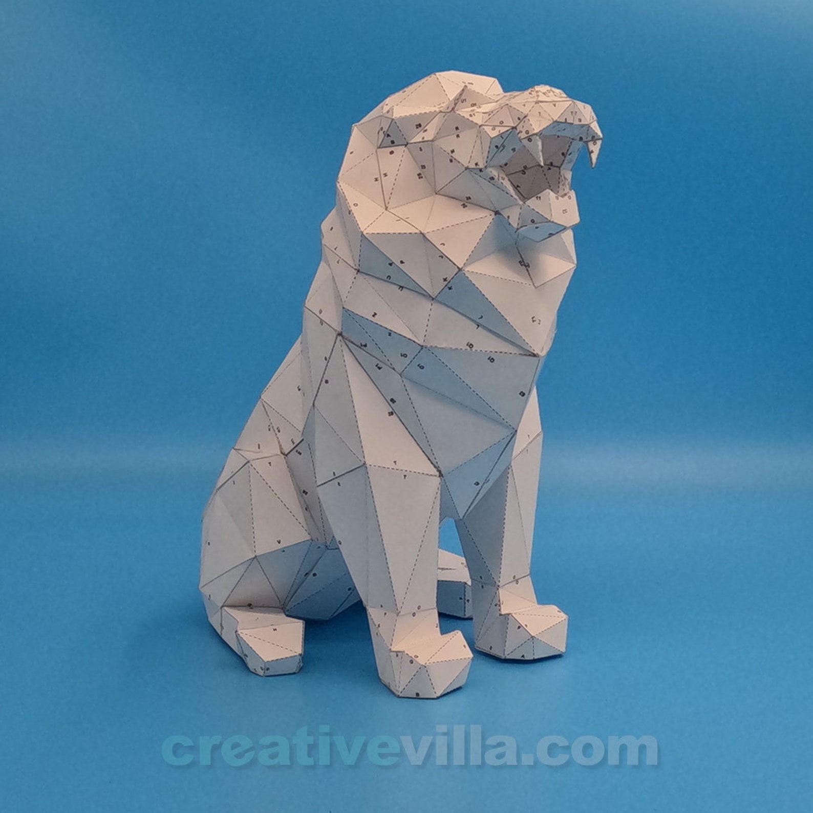 Roaring Lion DIY Low Poly Paper Model Template - Etsy