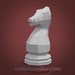 Giant Chess Piece - Knight DIY Low Poly Paper Model Template - Etsy