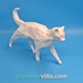 Walking Cat Model Low Poly Paper Model Template Halloween - Etsy