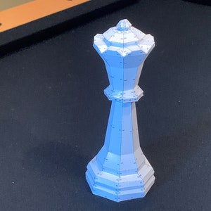 Giant Chess Set Bundle DIY Low Poly Paper Model Template - Etsy