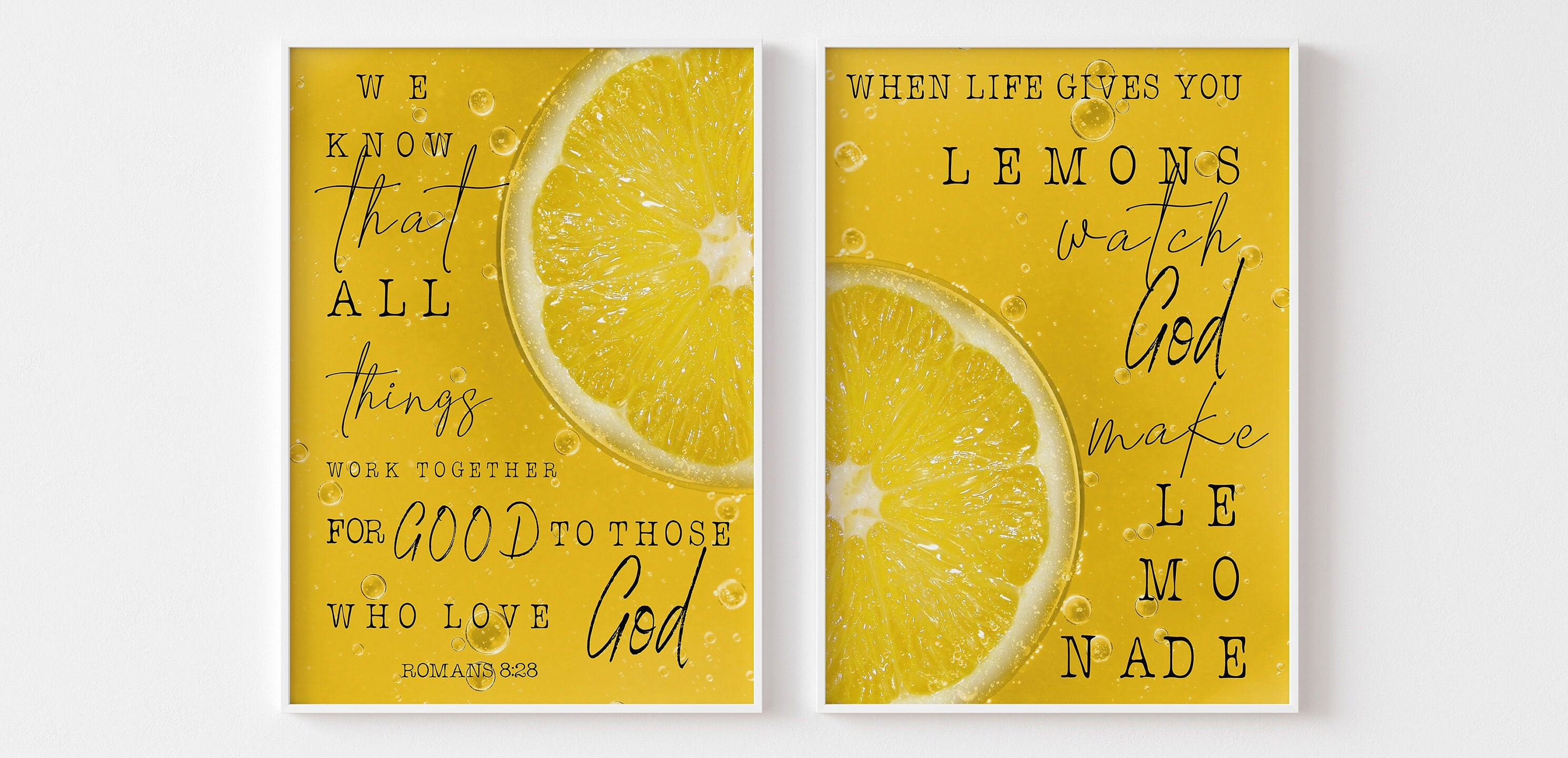 Bible Verse Printable Wall Art Romans 8 28 Everything Works for Good ...