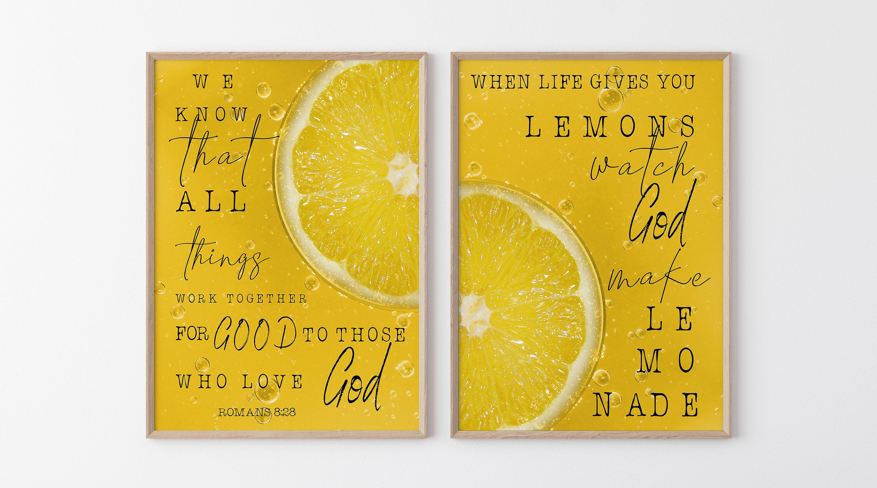 Bible Verse Printable Wall Art Romans 8 28 Everything Works for Good ...