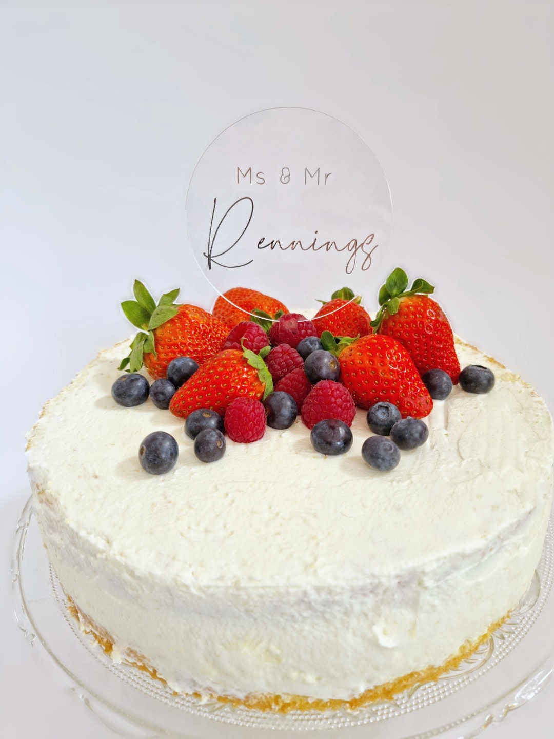 Personalized Round Acrylic Cake Topper for Wedding Marriage - Etsy