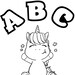 ABC Book, English Alphabet Coloring Book, ABC Animals, PDF Download - Etsy