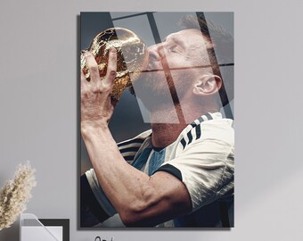 Messi Glass Art - Etsy